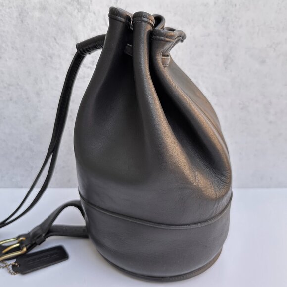 Coach | Bags | Rare Coach Vintage 9s Bixby Sling Black Leather Bag ...